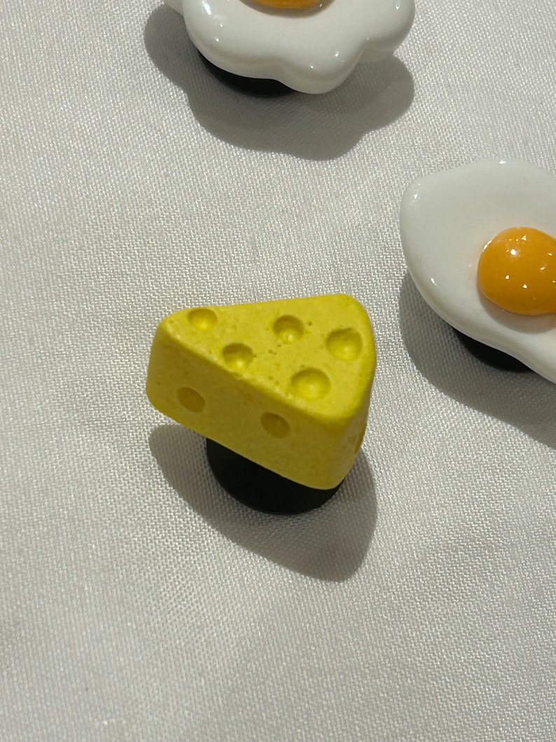 Breakfast/food Resin Croc Charm Jibbitz Single Piece toast/eggs ...