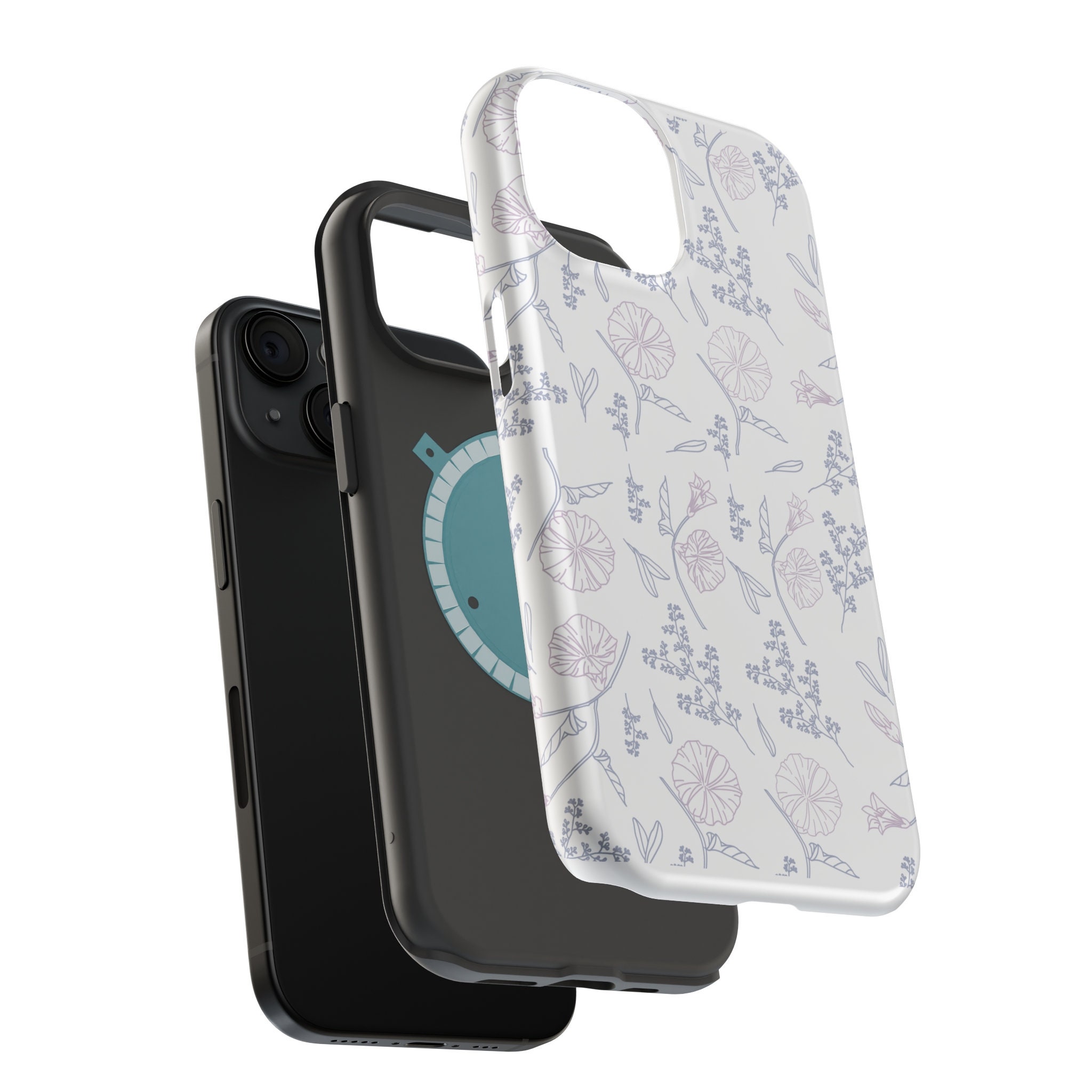 Pastel Flowers Phone Case Magsafe Tough Cases - Etsy