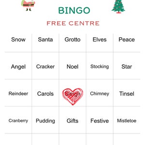 50 Cute Christmas Bingo Cards Printable PDF Download - Etsy
