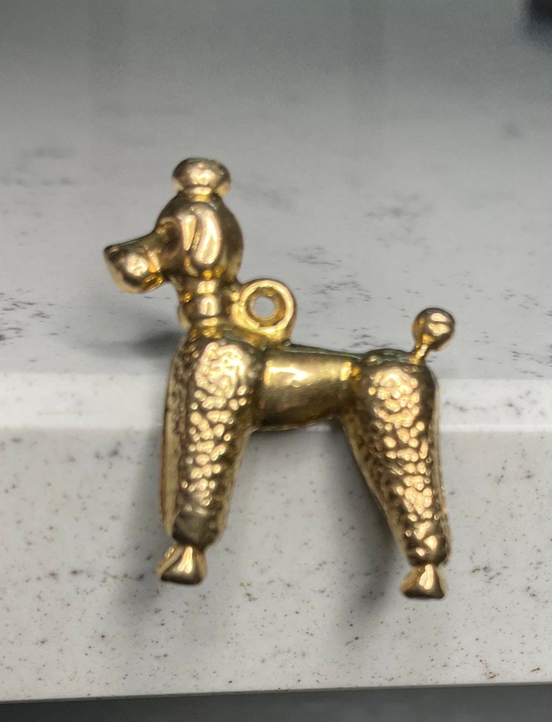 9ct Gold Poodle Charm - Etsy