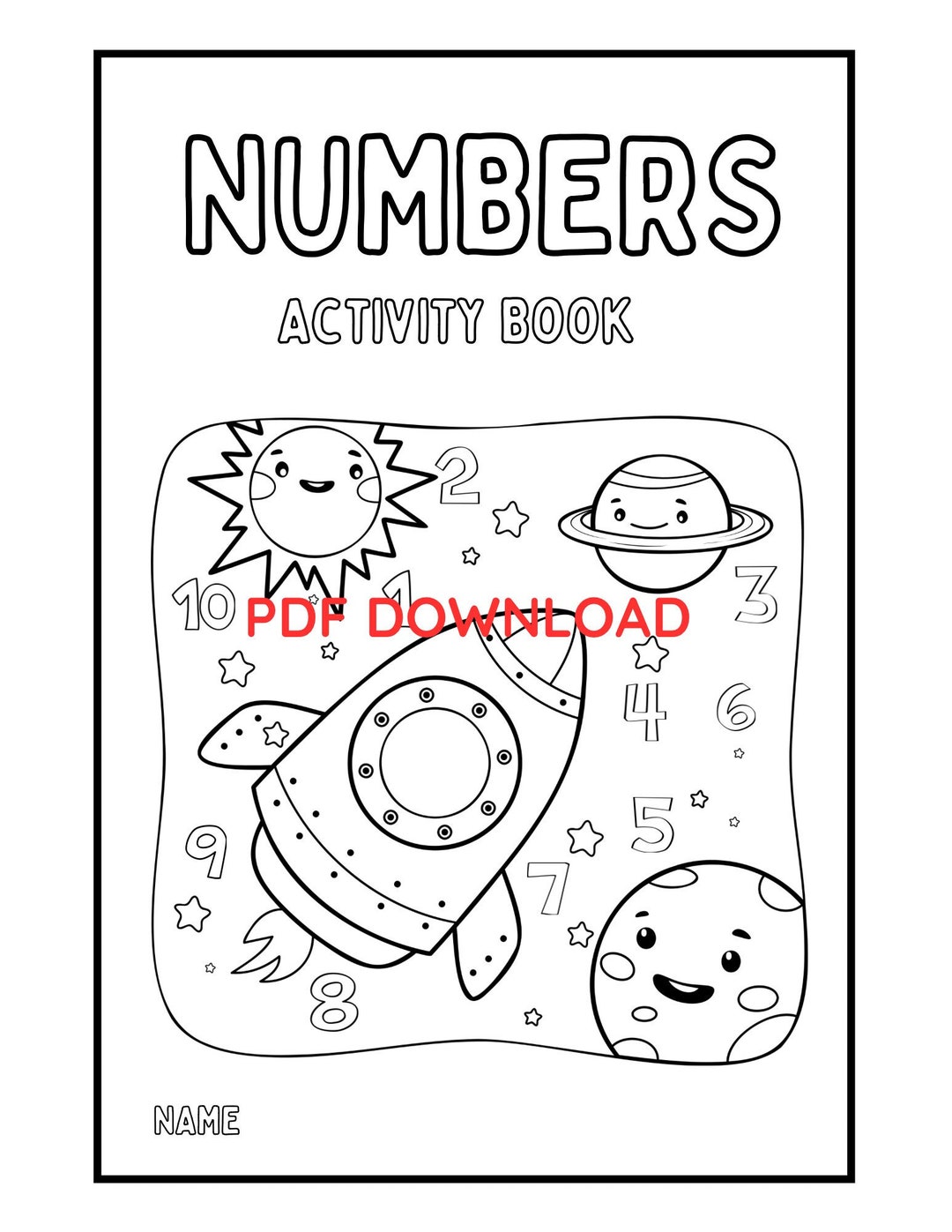 Preschool-1st Grade Numbers 1-10 Tracing Workbook PDF, Teachers ...