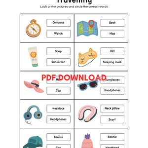 Travel Spelling & Word Match Worksheets, Reading, Learning, Teachers ...