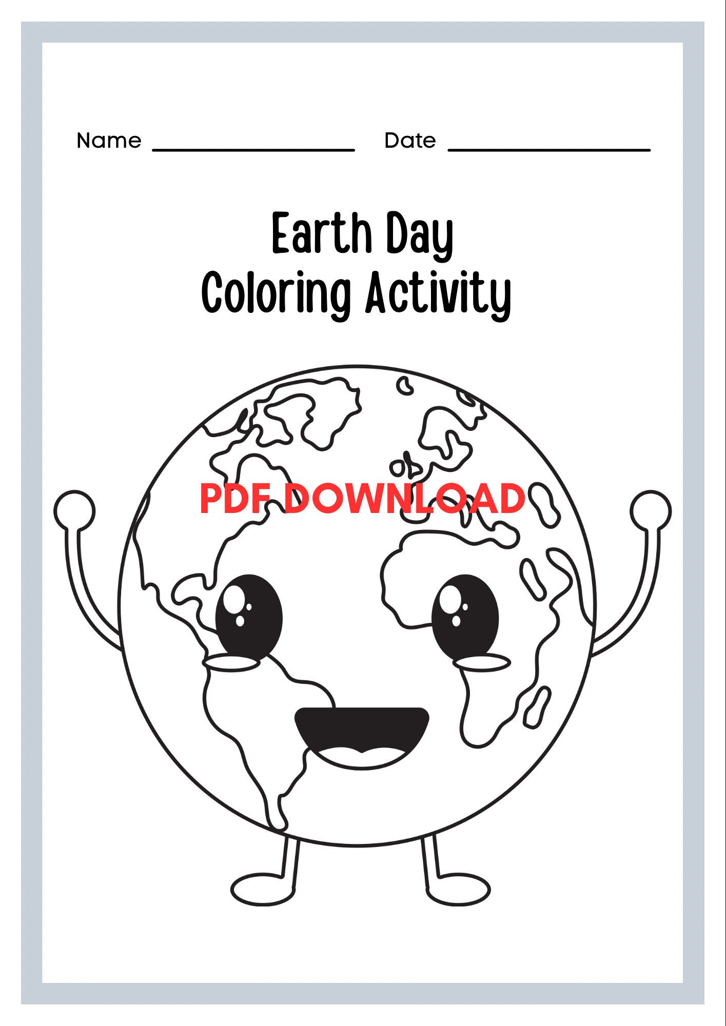 Earth Day Coloring Activity, Planet, Science Lesson, School, Teachers ...