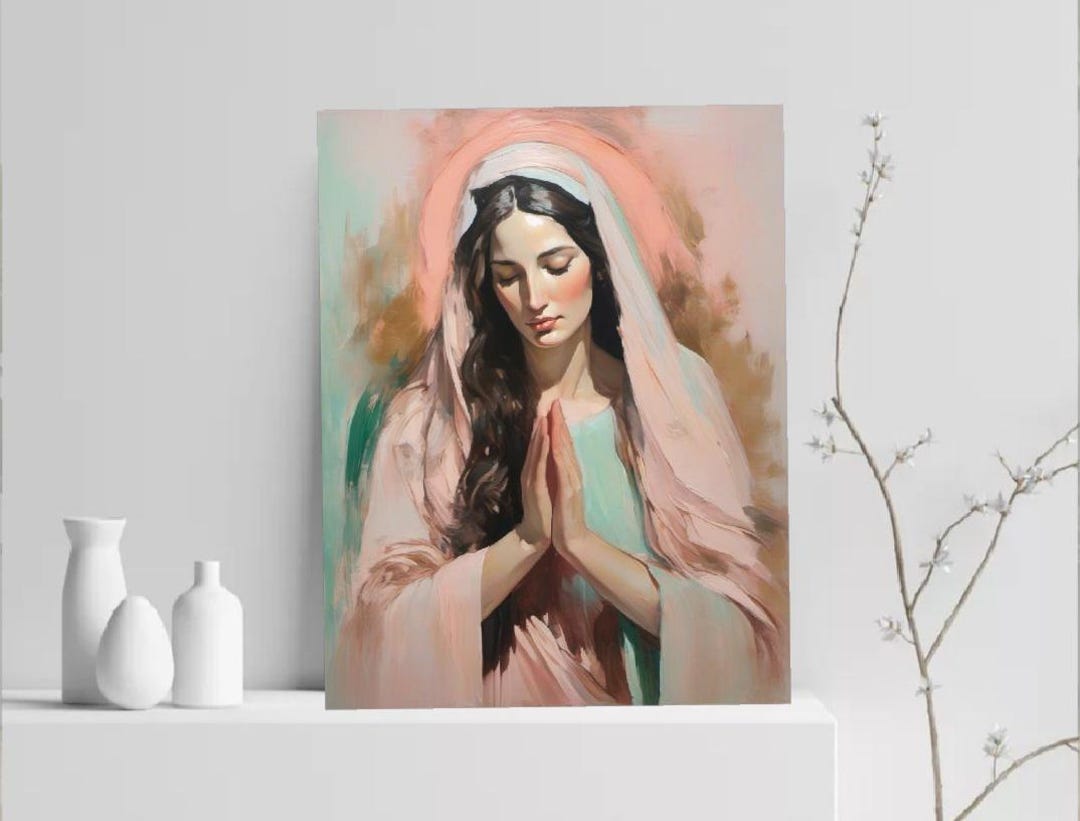 Mother Mary - Pastel Colors - Altar - Catholic - Christian- Religious ...