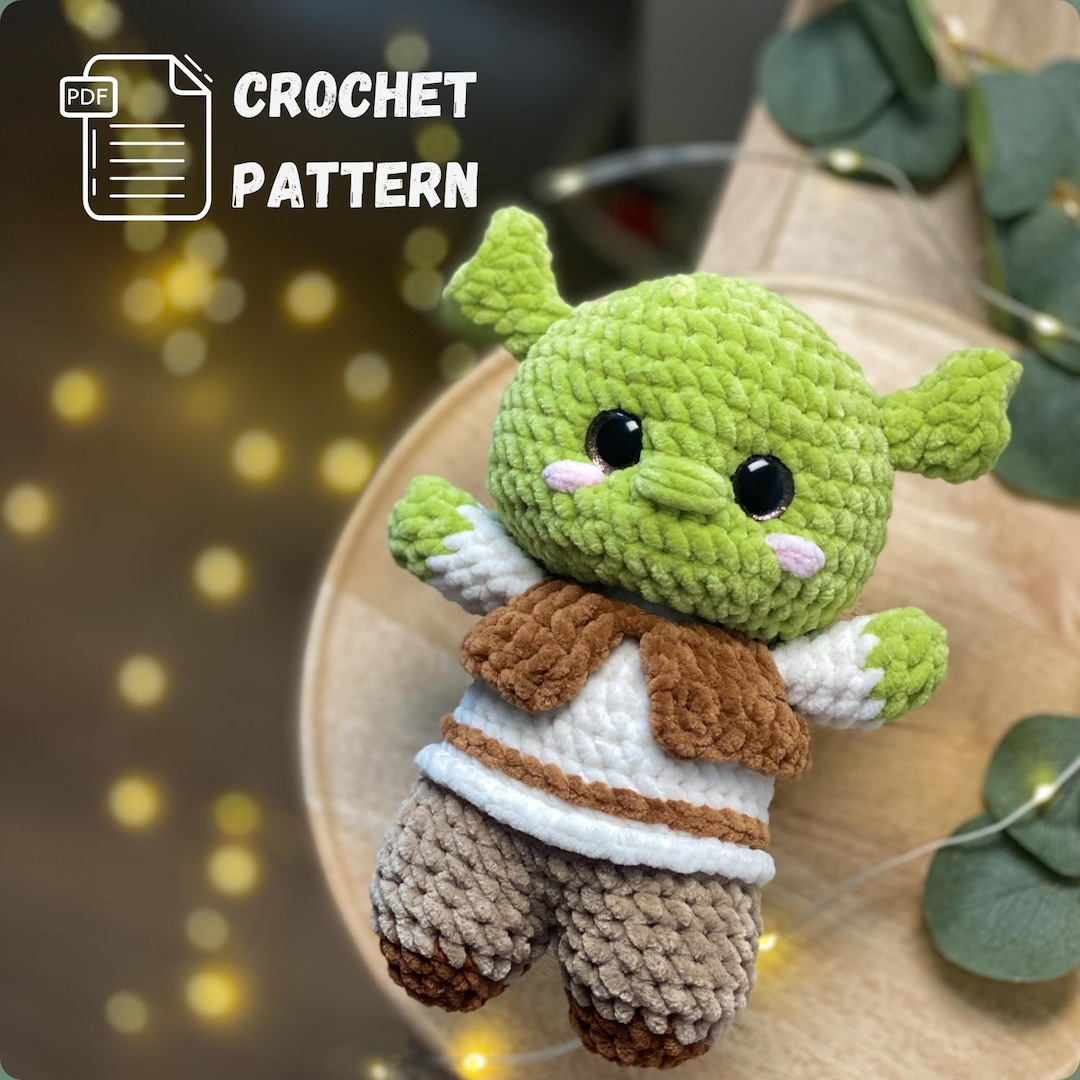 Ogre Crochet Pattern |lightweight Amigurumi Children's Toy | Shrek ...
