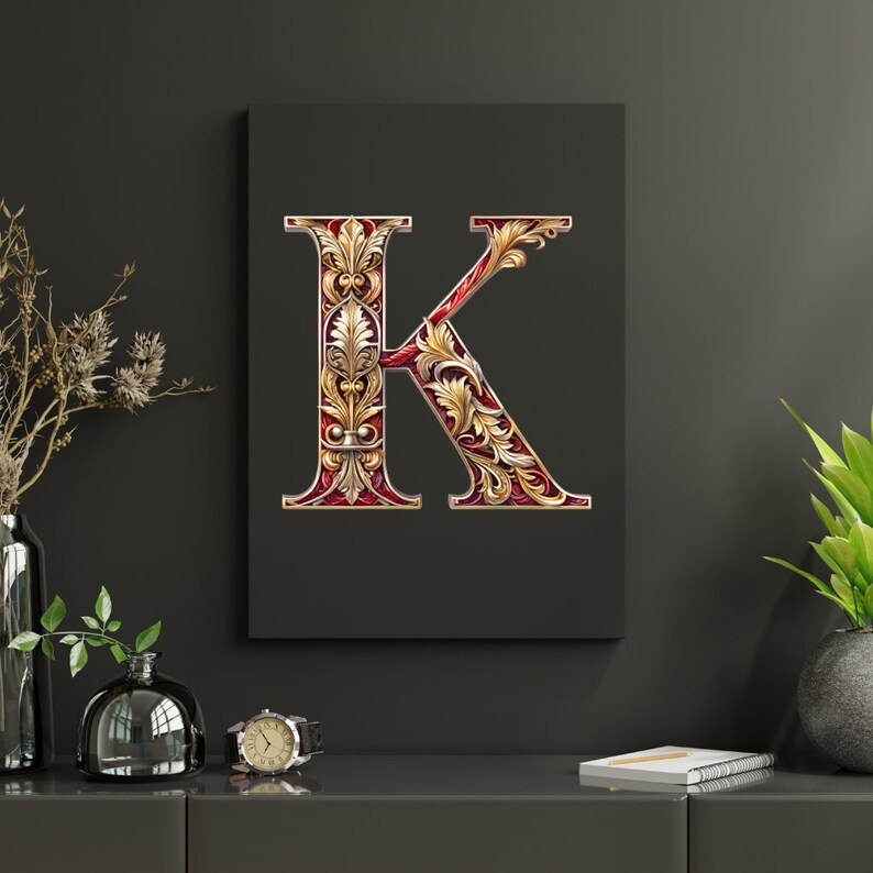 Jewel Letters PNG Gold and Ruby Alphabet Clipart Monogram Jewel ...