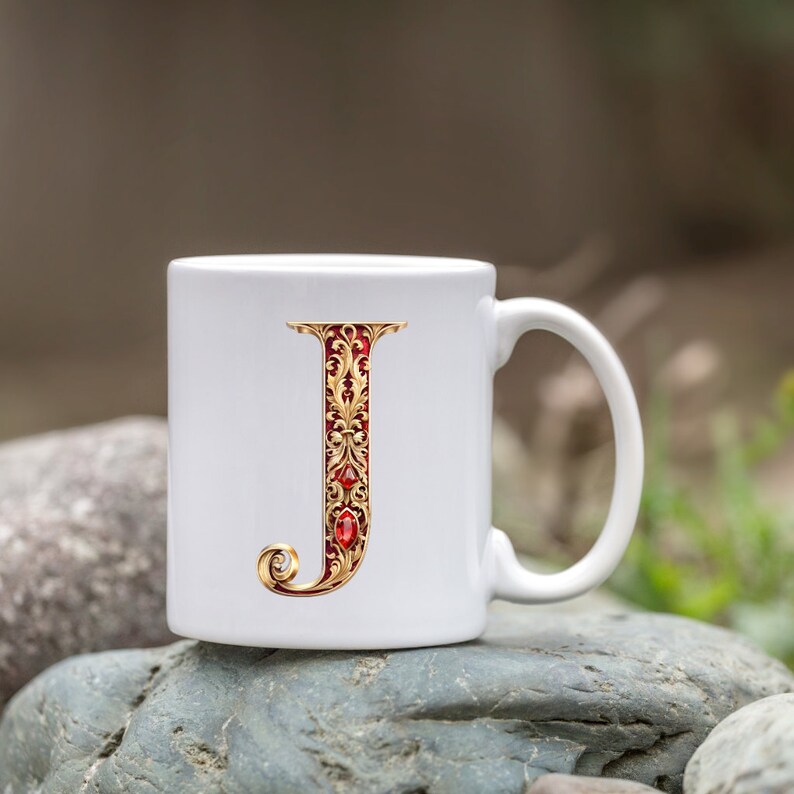 Jewel Letters PNG Gold and Ruby Alphabet Clipart Monogram Jewel ...