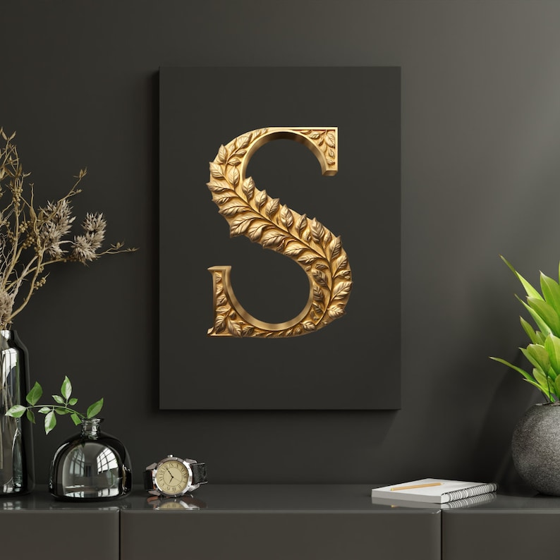 Gold Alphabet Clipart Letter PNG Monogram Letter Gold Leaf Design Bling ...