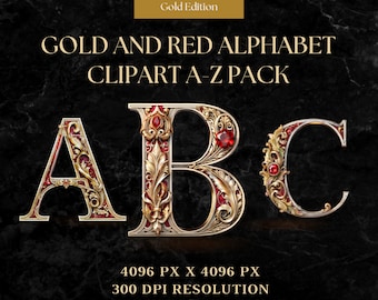 Amethyst Letters PNG Gold and Amethyst Alphabet Clipart Monogram Jewel ...