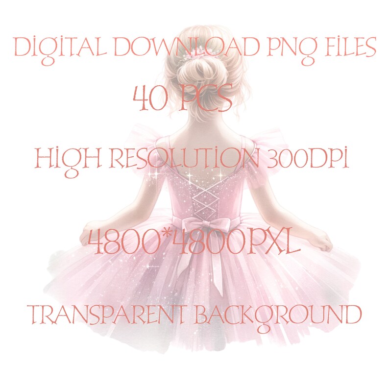 Watercolor Ballerina Clipart: Swan Lake Graphics (40 PNG, Commercial ...
