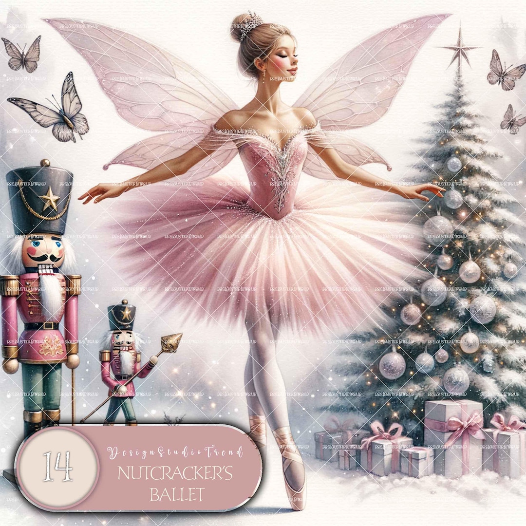 Enchanted Nutcracker Ballet Clipart - 14 Magical Watercolor PNG Images ...