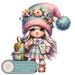 Whimsical Back to School Gnome Clipart: 25 PNG Designs (commercial Use ...
