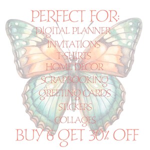 Enchanted Butterfly Watercolor Clipart Collection - 25 Magical PNG ...