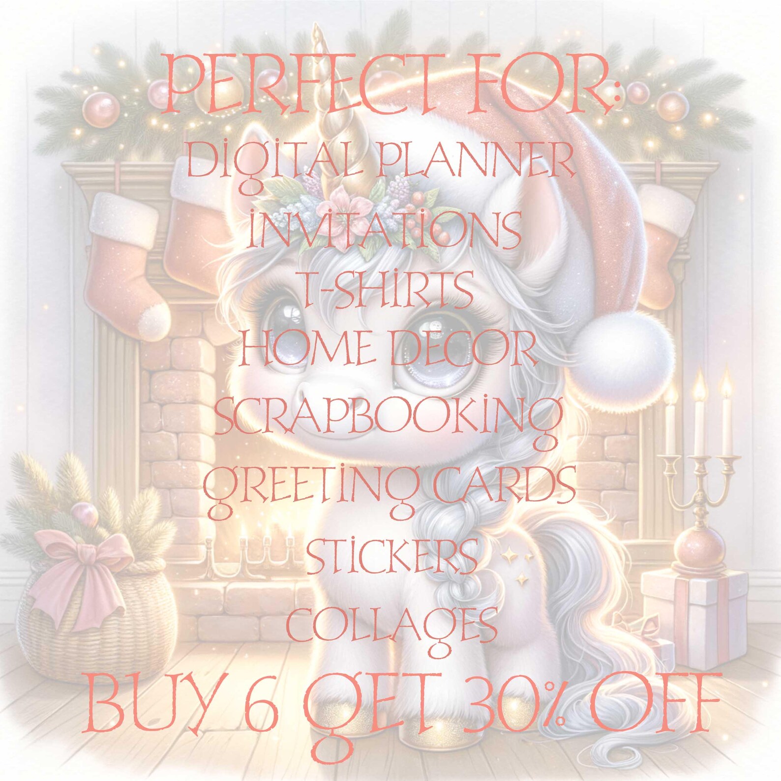 10 Enchanting Baby Unicorns Clipart Set Cozy Winter Art for Crafts ...