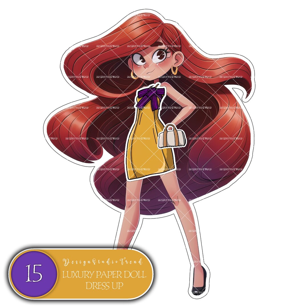 Handmade Paper Doll Dress-up Kit: Personalized Creative Craft (PDF File ...