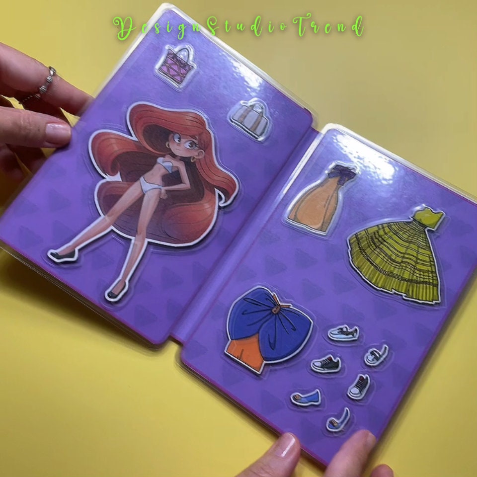 Customizable Paper Doll Set Handmade, Unique Designs for Kids ...