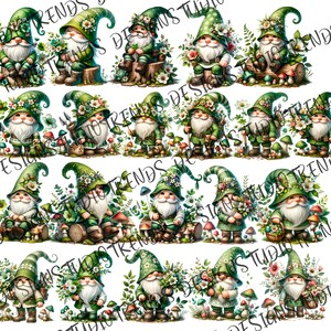 Enchanted Forest Gnome Clipart Bundle - Whimsical Woodland Designs - 24 ...