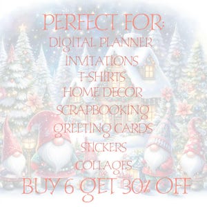 Christmas Gnome Village Art Print: Winter Wonderland Holiday Decor ...