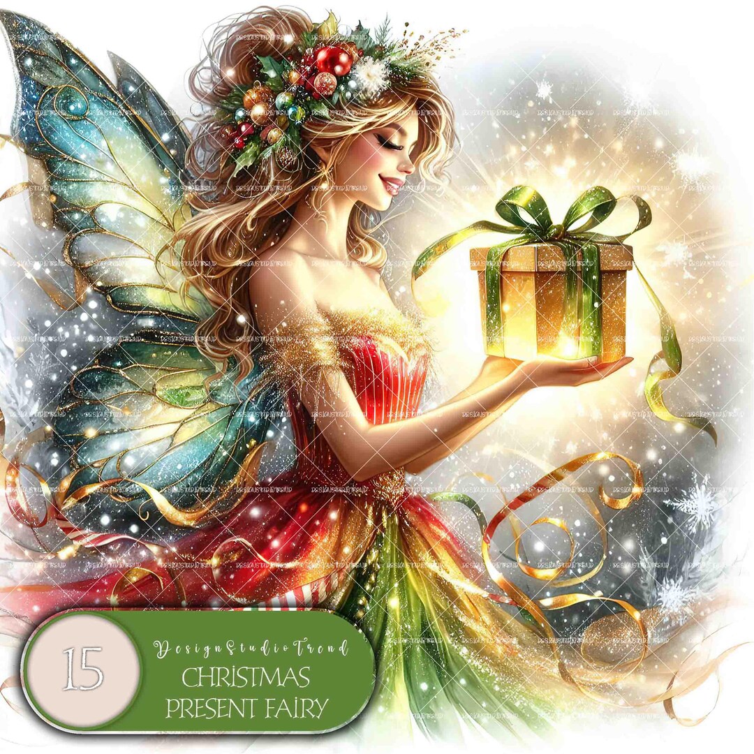 Christmas Fairy Clipart Set: Winter Wonderland, Baby Shower Decor ...