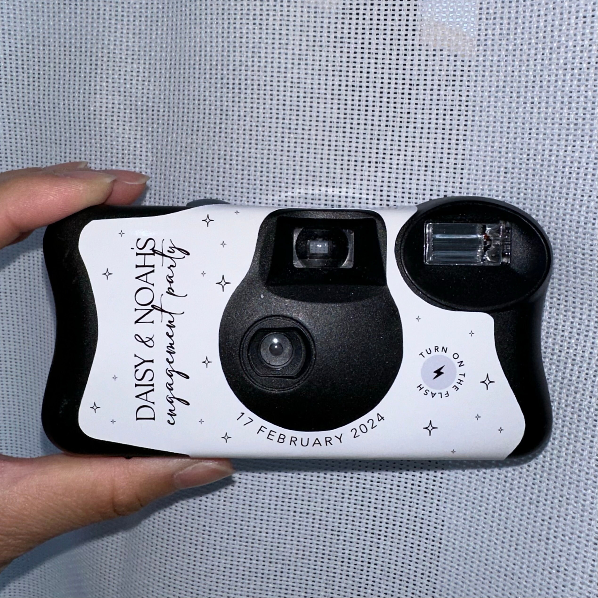 1x Custom B&W Kodak Camera Wrap Cover for Engagement Party (wrap Only ...