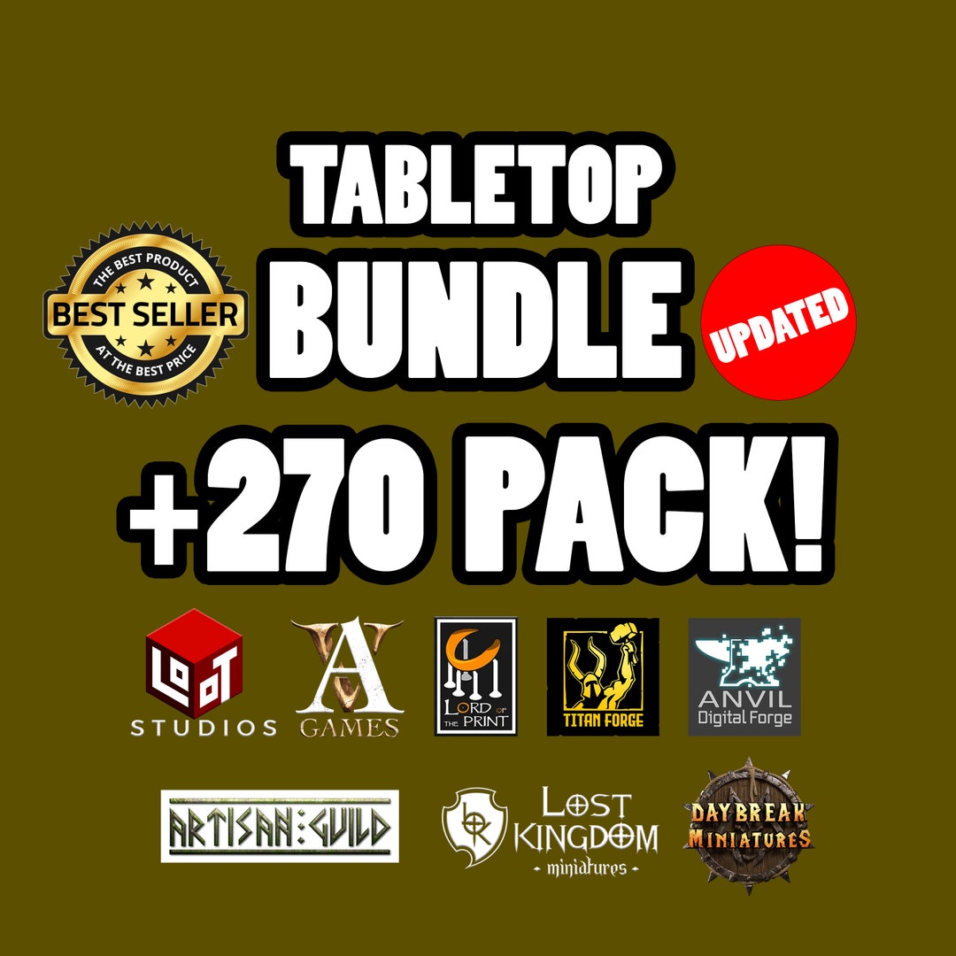Mega STL Pack, Tabletop STL Pack, Miniature Stl Pack, Tabletop ...