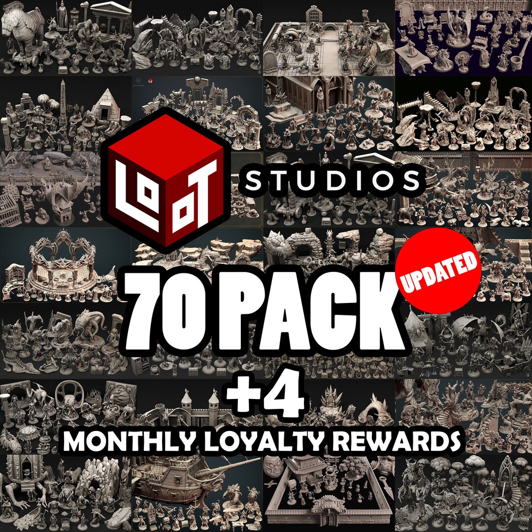 Tabletop STL Pack 1, Miniature STL Pack, Tabletop Miniatures, Dnd ...
