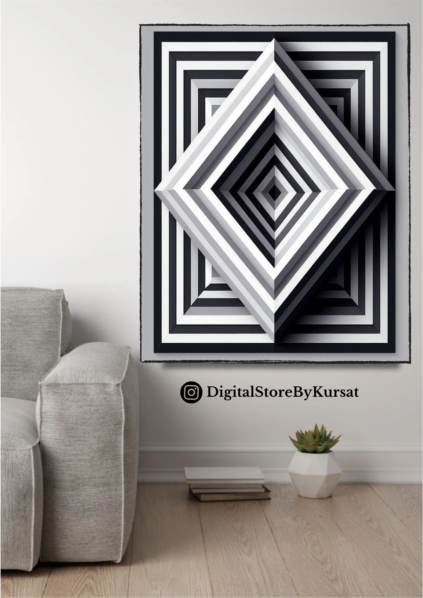 Geometrical Shapes Printable Digital Art, Digital Download ...