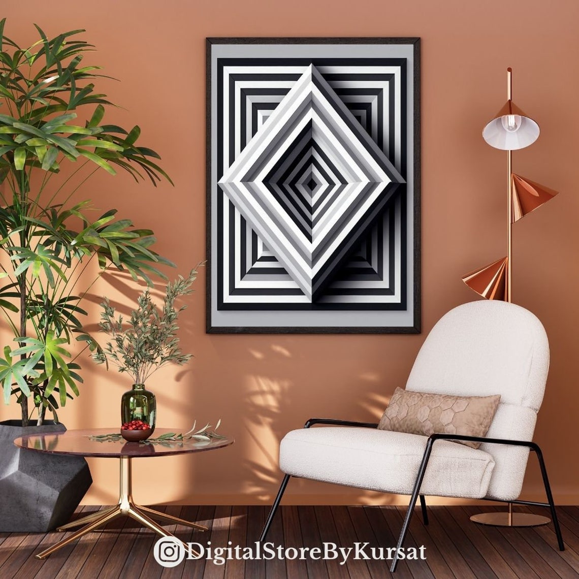 Geometrical Shapes Printable Digital Art, Digital Download ...