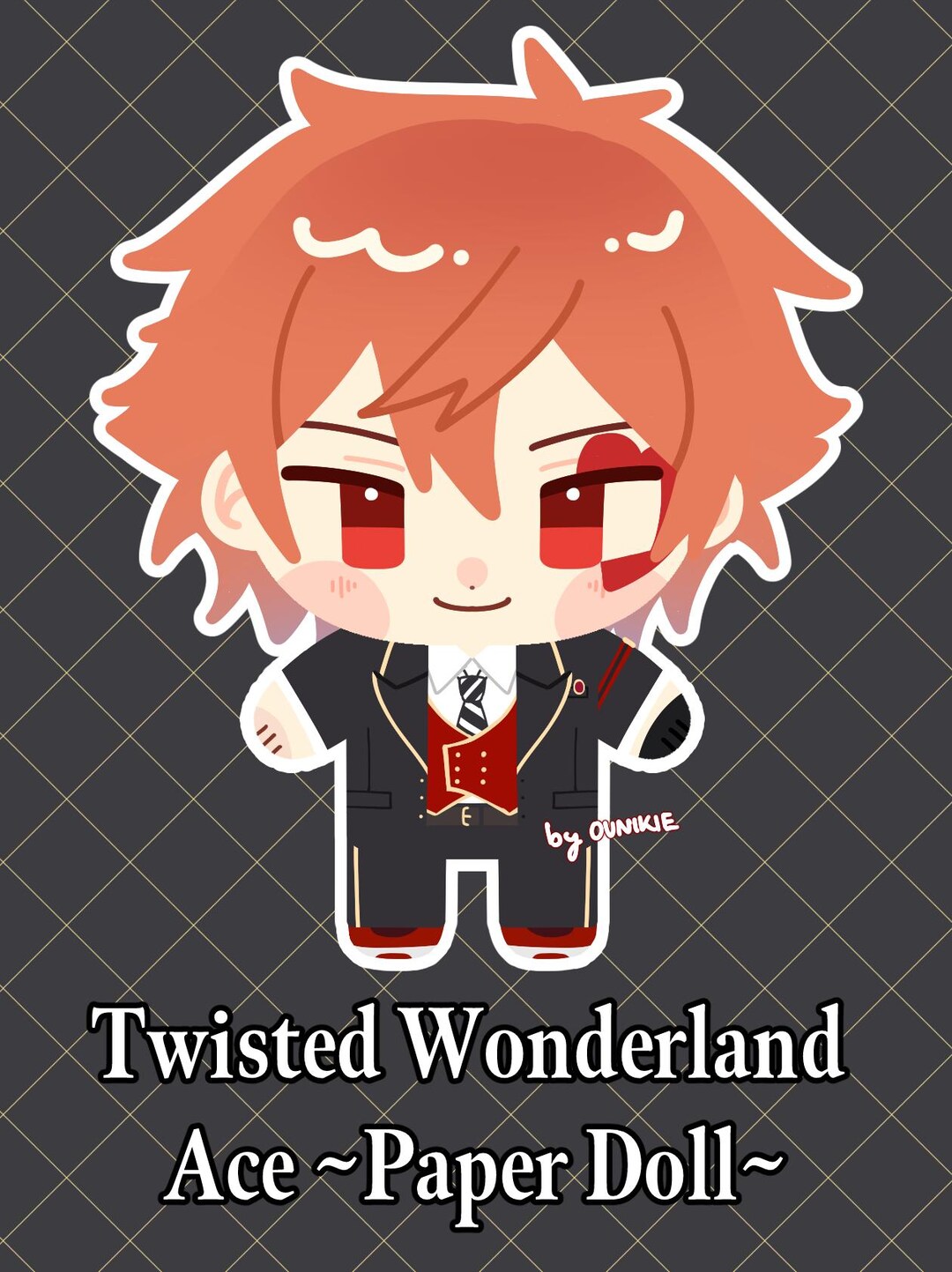 Twisted Wonderland Paper Doll ace - Etsy