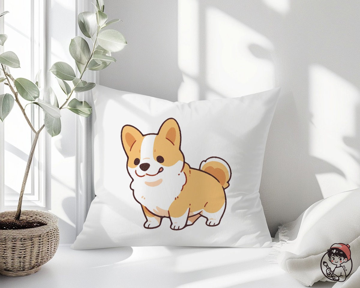 Kawaii Dog Clipart, Cute Dog PNG, Printable, Stickers, Vector ...