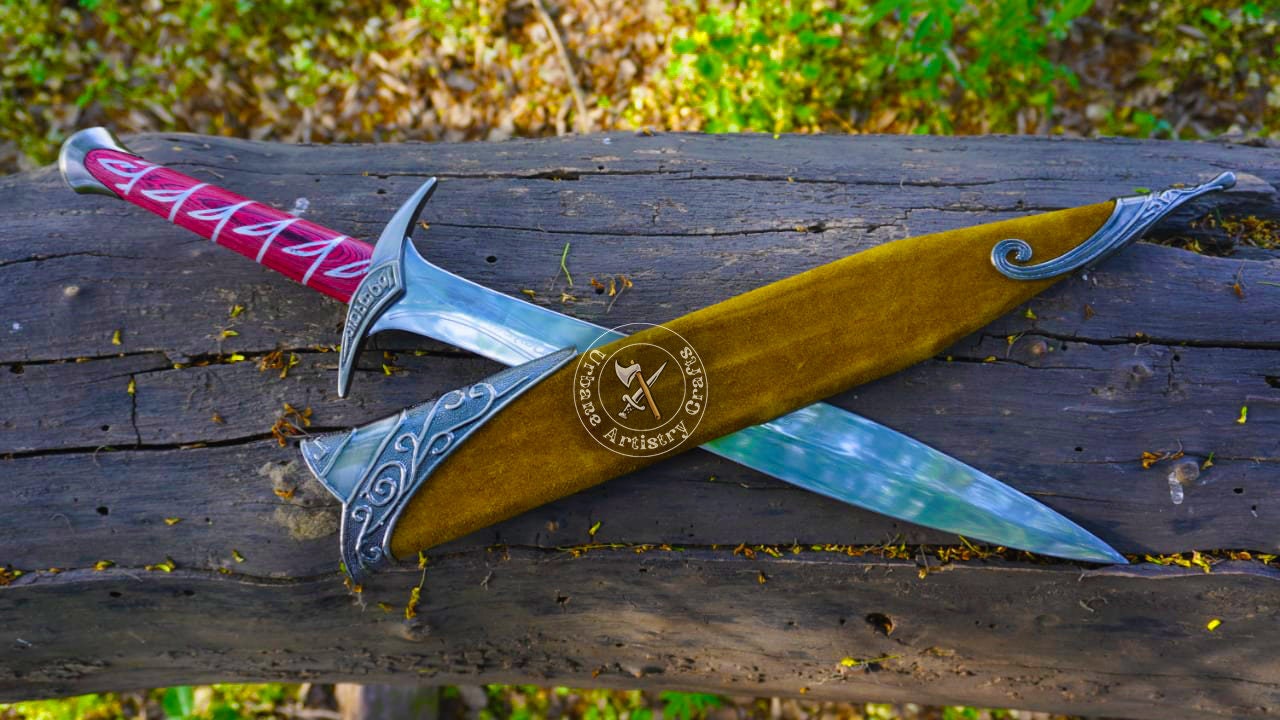 Custom Handmade Hobbit Sting Sword: Exquisite Damascus Steel Replica ...