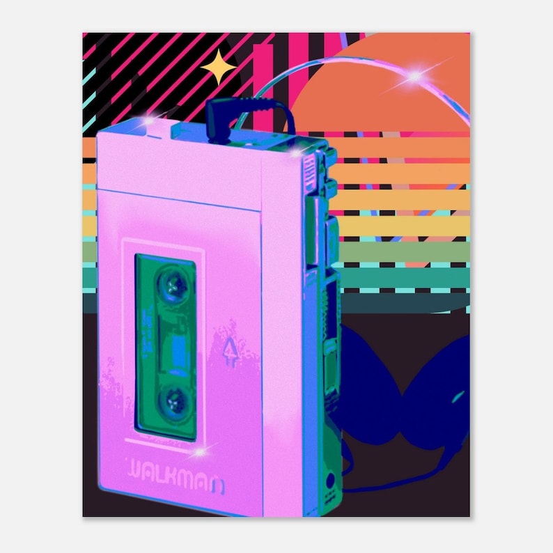 Walkman Wall Art - Etsy