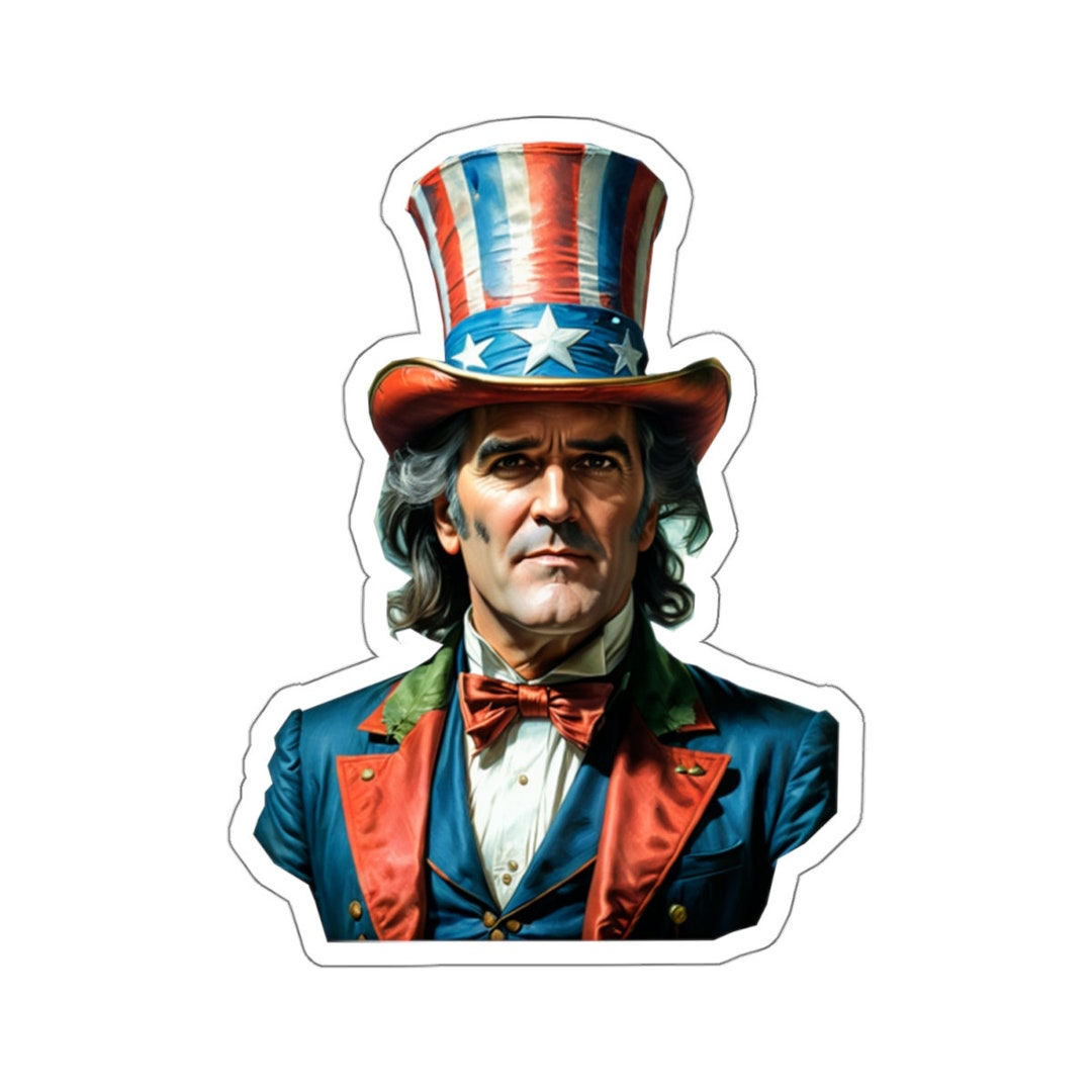 Patriotic Uncle Sam Stickers for Books Stickers for Laptop Stickers for ...