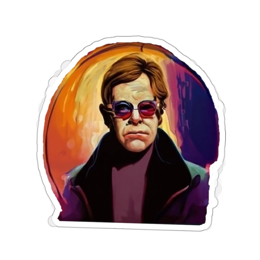 Elton John Sticker Doctor Who Sticker Celebrity Mashup Sticker Unique ...