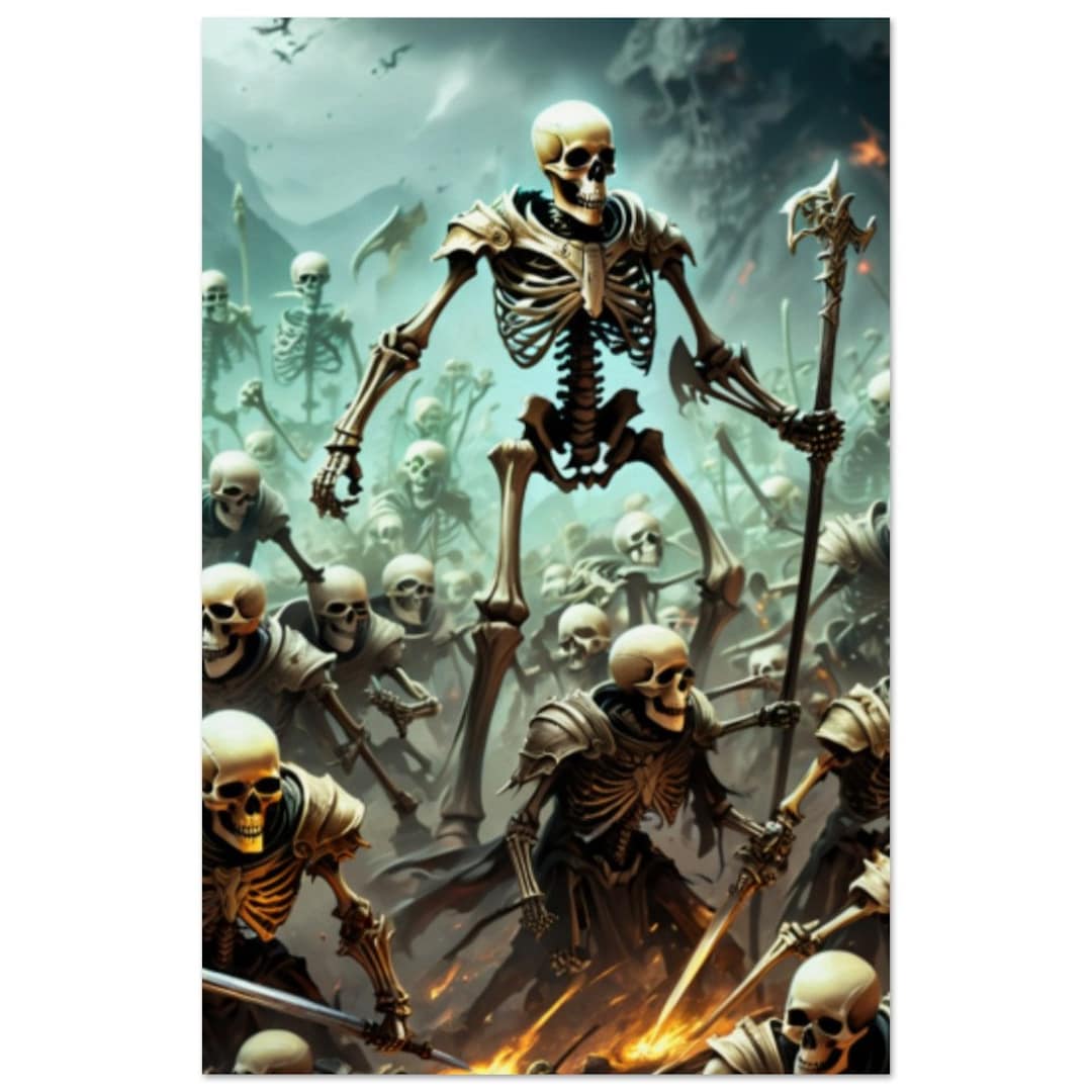 Skeleton Army Wall Art - Etsy
