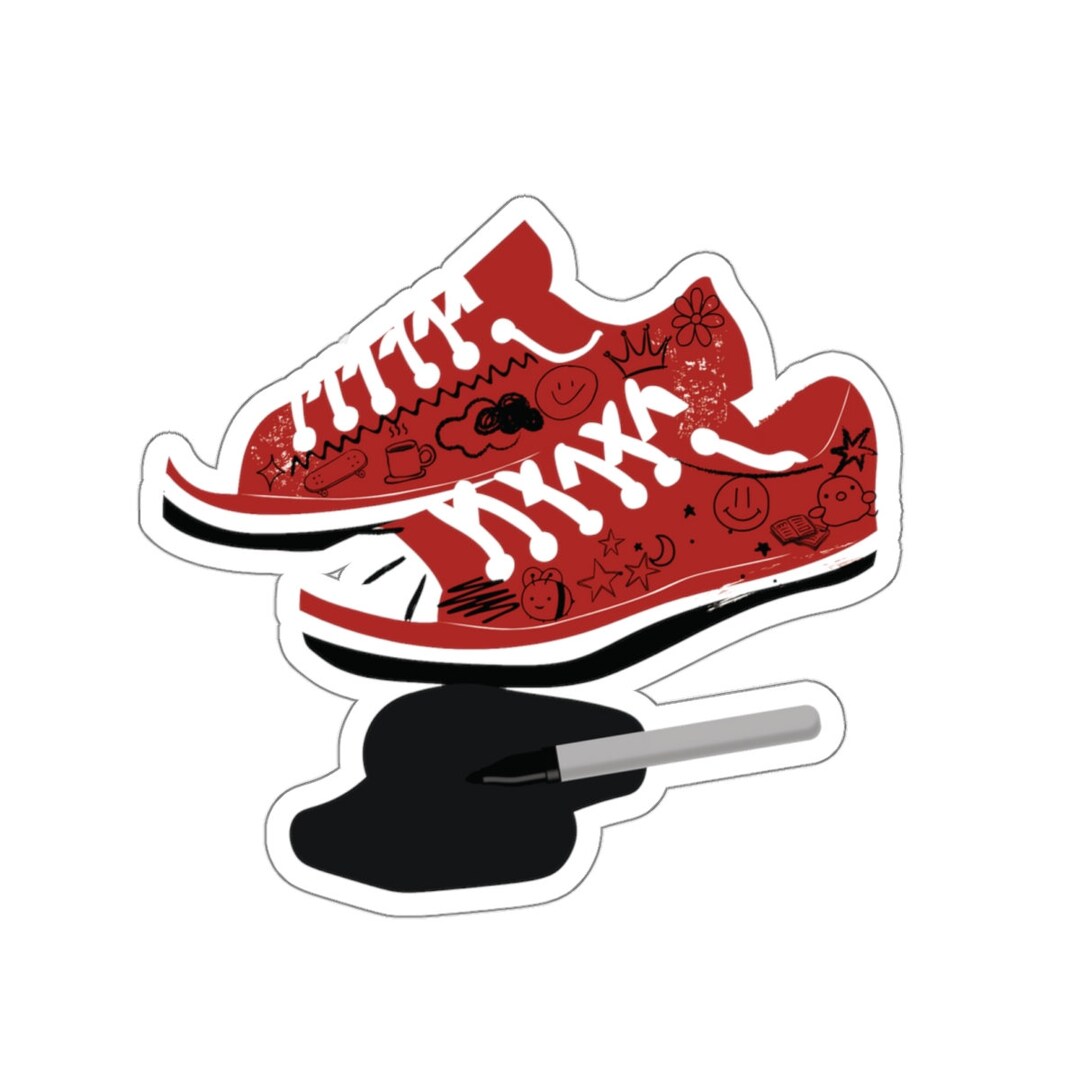 Converse Sneaker Stickers for Books Stickers for Laptop Stickers for ...