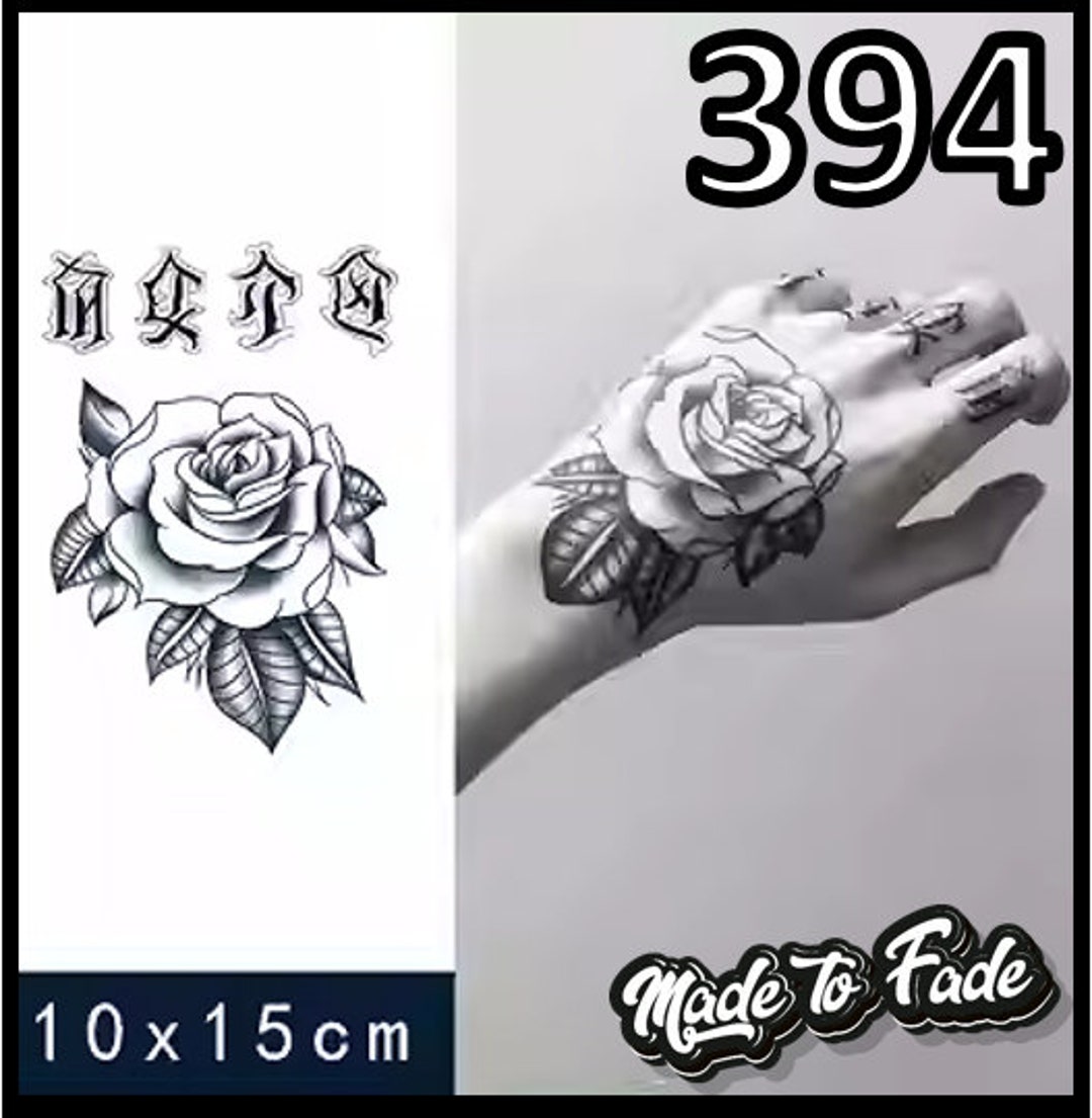 Semi-permanent Tattoo Floral Hand Tattoo Cute Tattoo Holiday Gift ...
