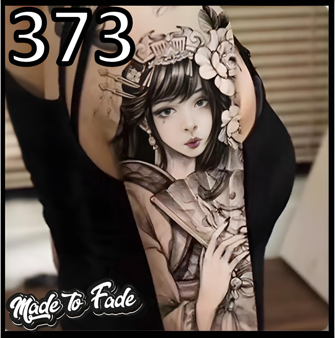 Japanese Geisha Temporary Tattoo, Geisha Tattoo Design, Japanese ...