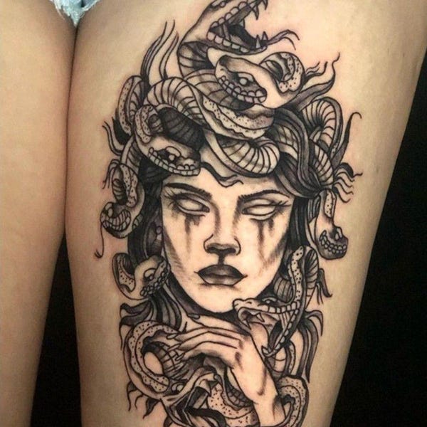 Thigh Tattoo - Etsy
