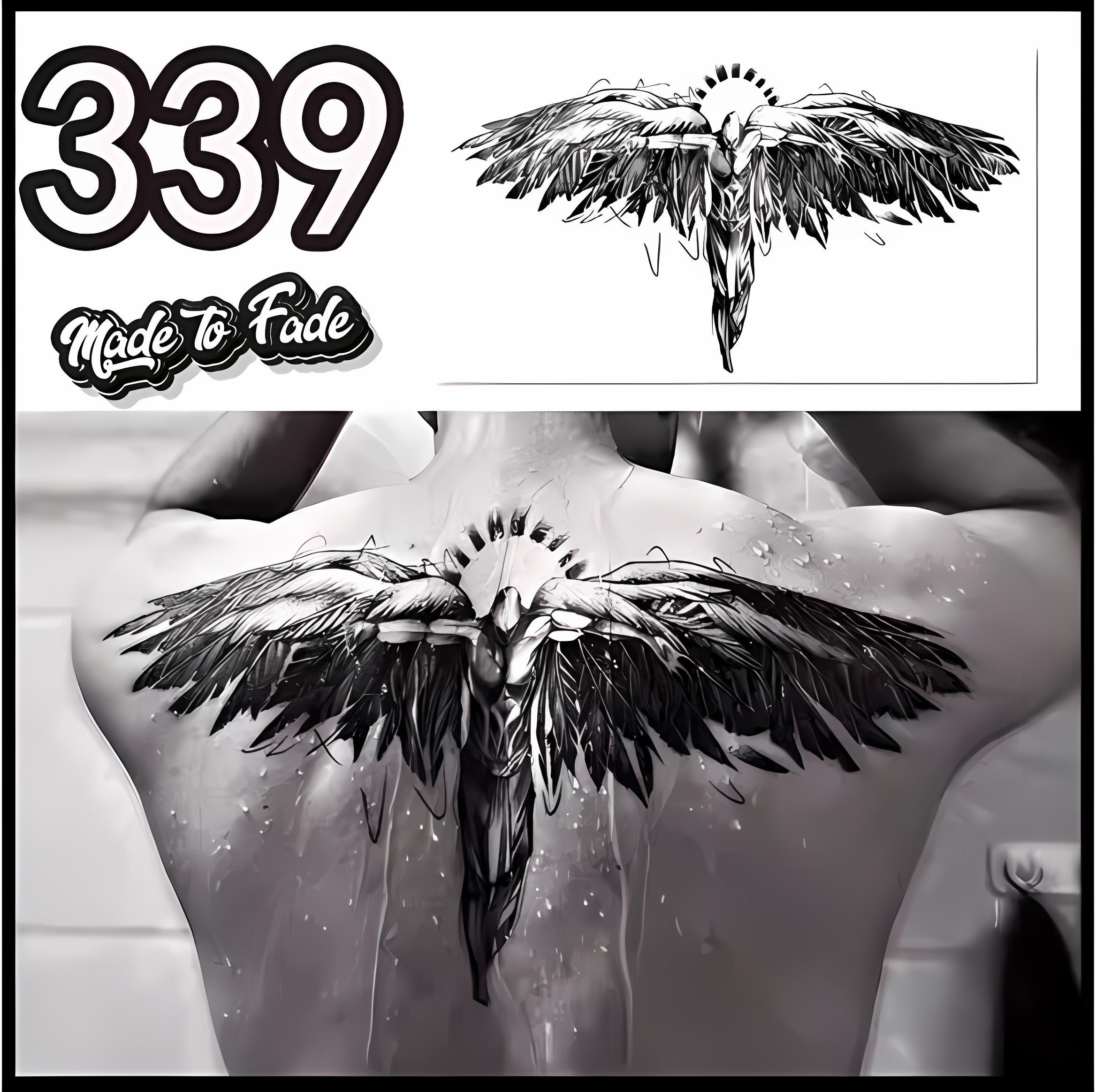 Large Angel Wing Back Temporary Tattoo, for Shoulder or Back, Spiritual ...