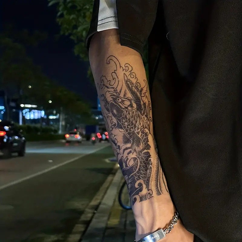 Semi-permanent Tattoo Text Arm Tattoo Fake Tattoo Sleeve Tattoo ...