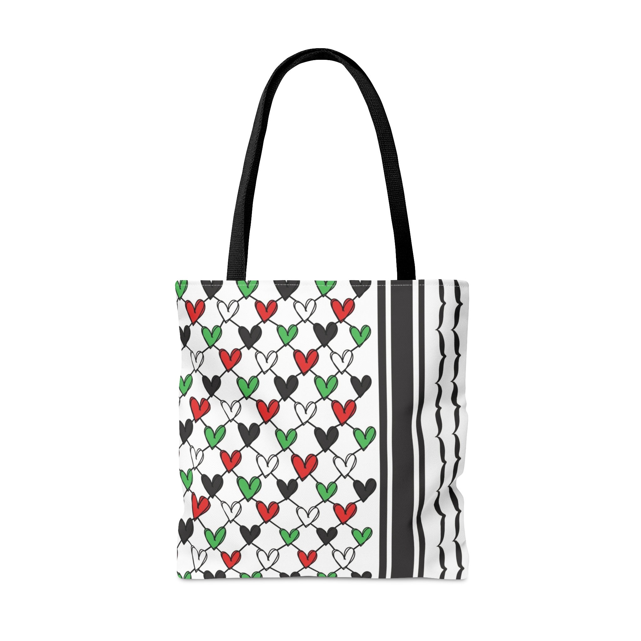 Palestine Tote Bag, Palestinian Flag Hearts - Etsy
