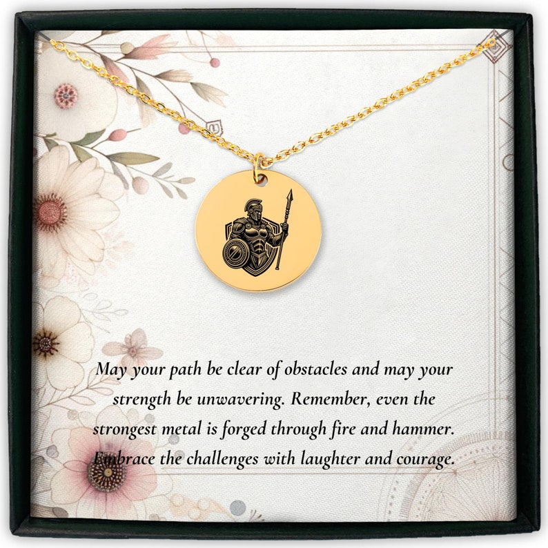 Custom Ogun Necklace Engraved God of War Charm African Mythology Gift ...