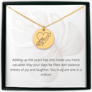 Custom Accountant Necklace • Engraved Accountant Coin Charm ...