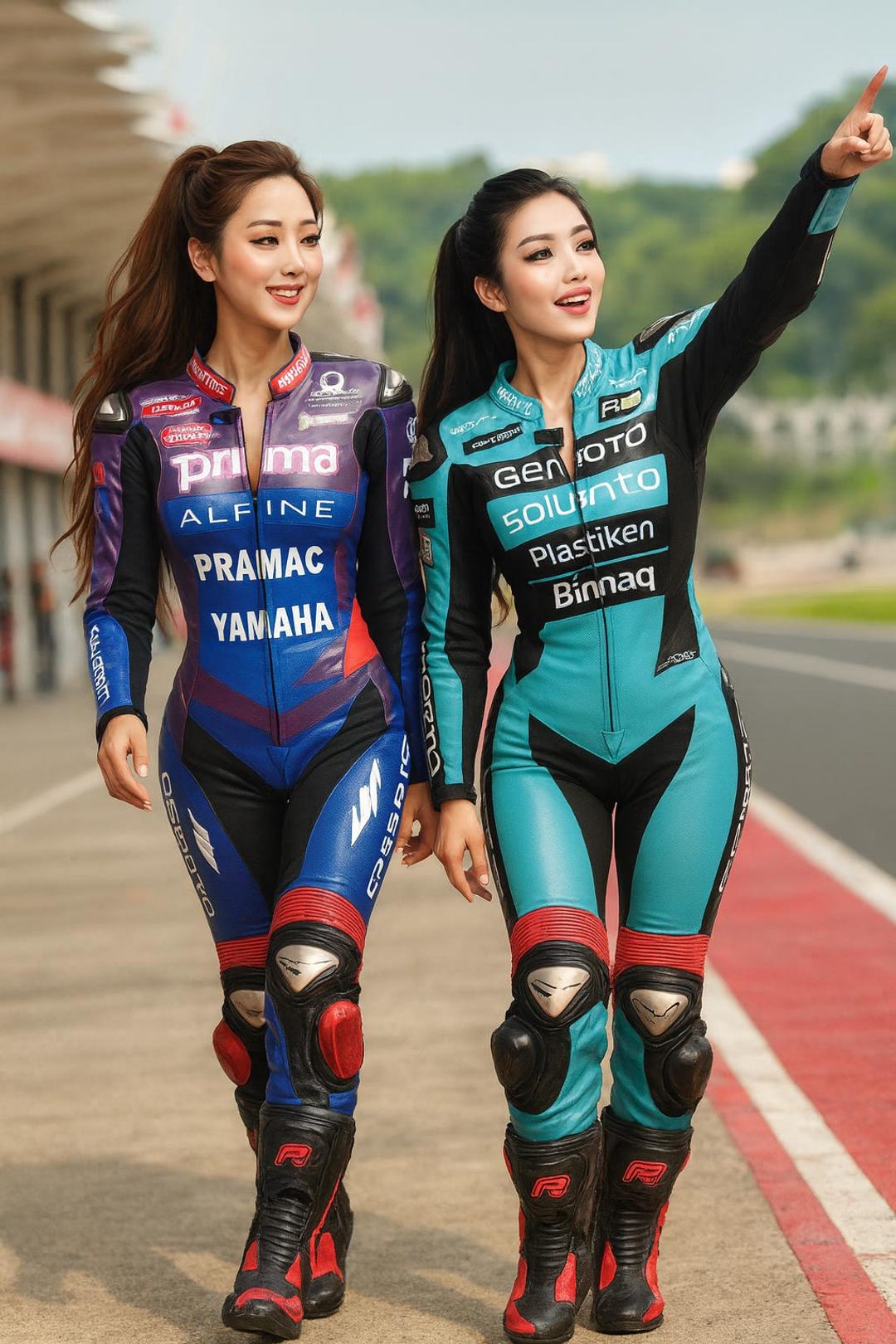 Custom Women's Leather Motorcycle Racing Suit – Ce-approved Protective ...