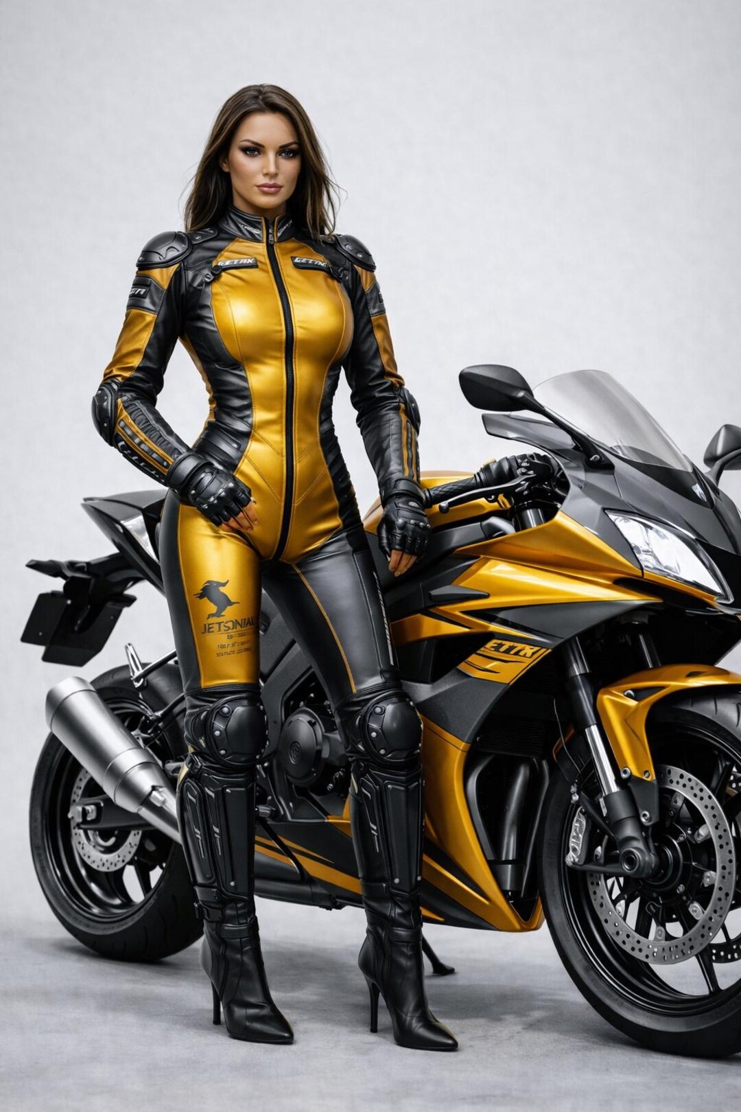 Women's Custom Leather Motorcycle Racing Suit | Protective Biker Gear ...