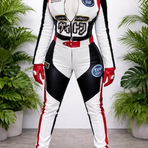 Custom One-piece Leather Motorcycle Racing Suit – Made to Measure Biker ...