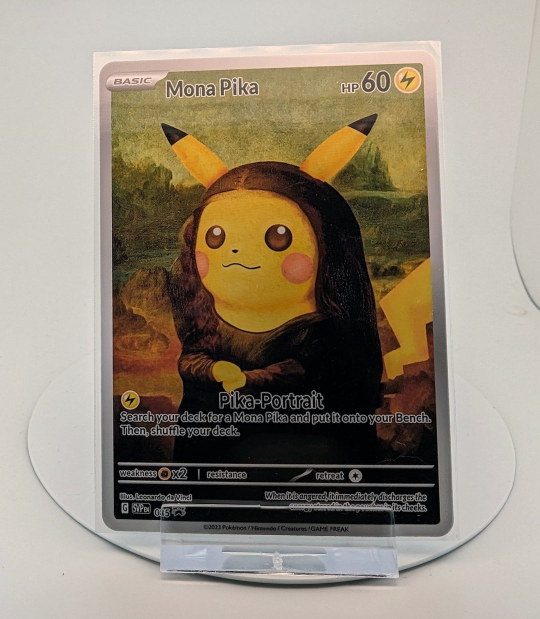 Mona Pika Pokemon Van Gogh Custom Fancard - Etsy