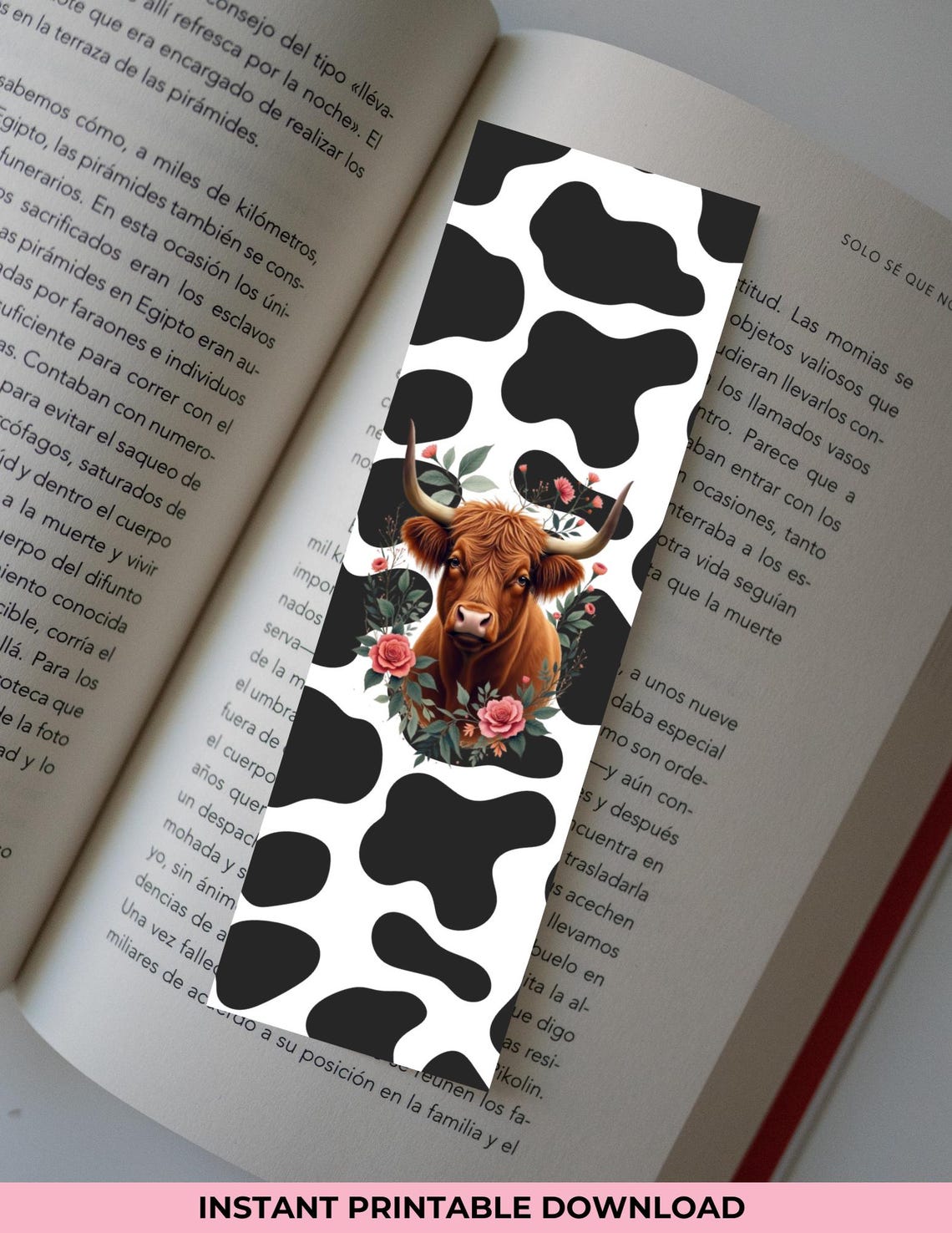 Highlands Cows Bookmark Set | Printable Farm Animal Bookmarks | Rustic ...