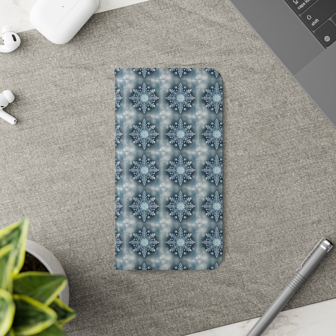 Nordic Snowflake Phone Case Phone Case Wallet iPhone Case - Etsy